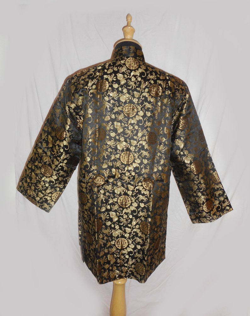 Chinese Black/gold Jacket - Etsy