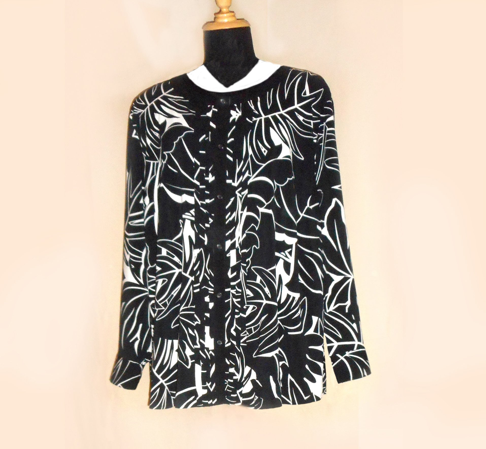 Tropical Leaves Jacket (plus) - Etsy