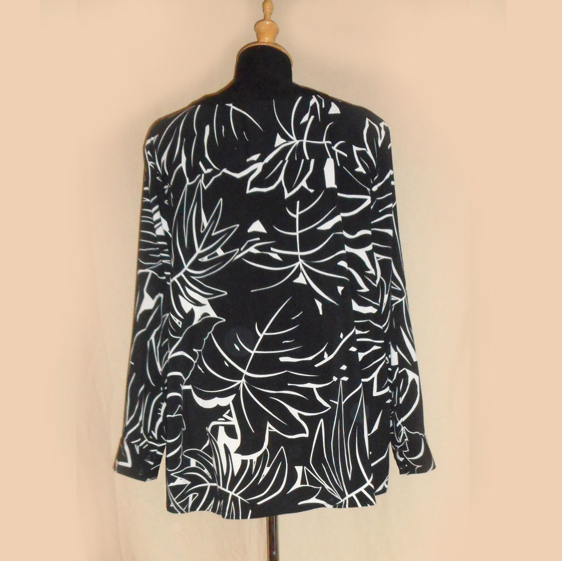 Tropical Leaves Jacket (plus) - Etsy