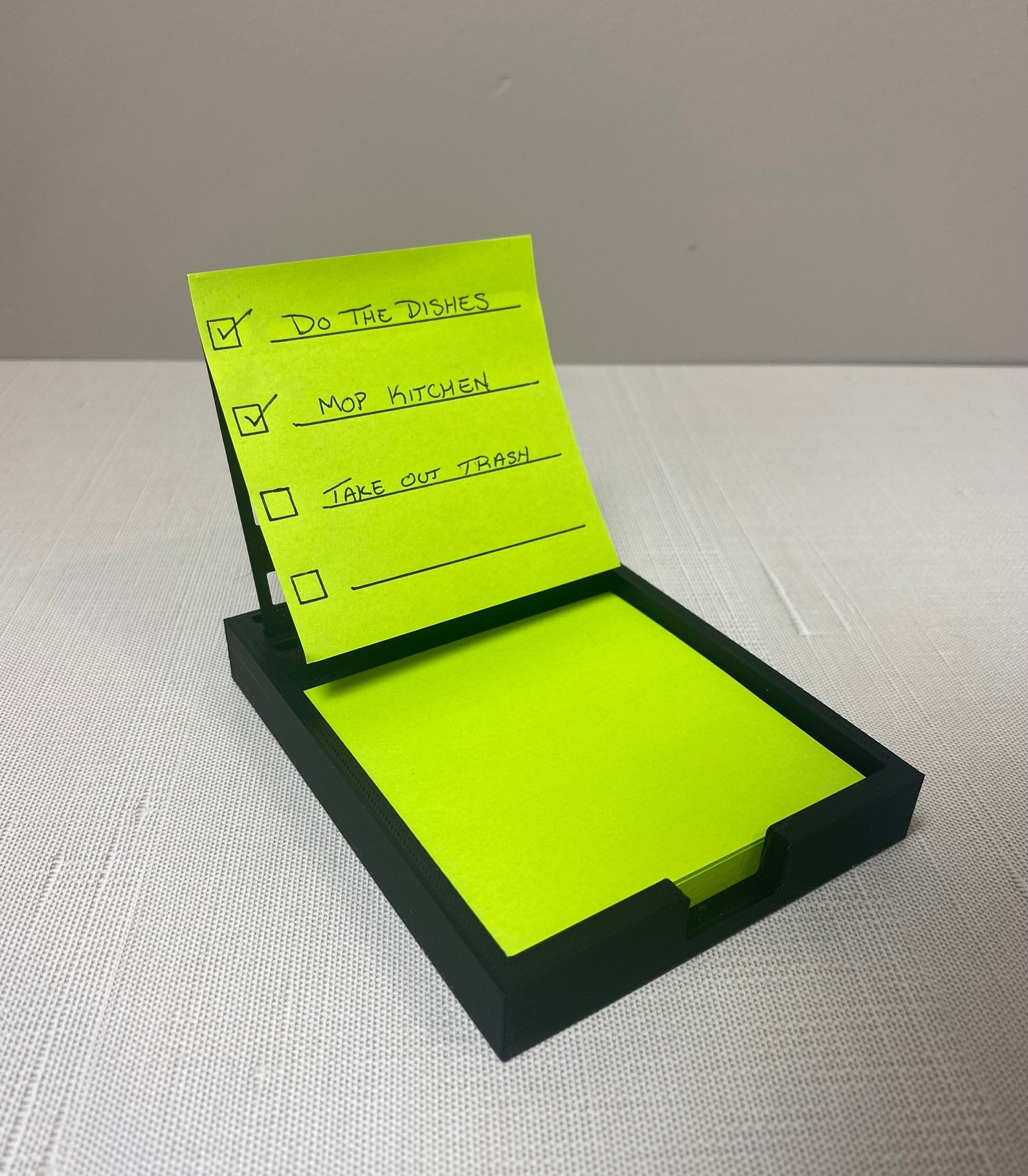 3d-printed Sticky Note Holder With Decorative Stencils – Organize Your ...