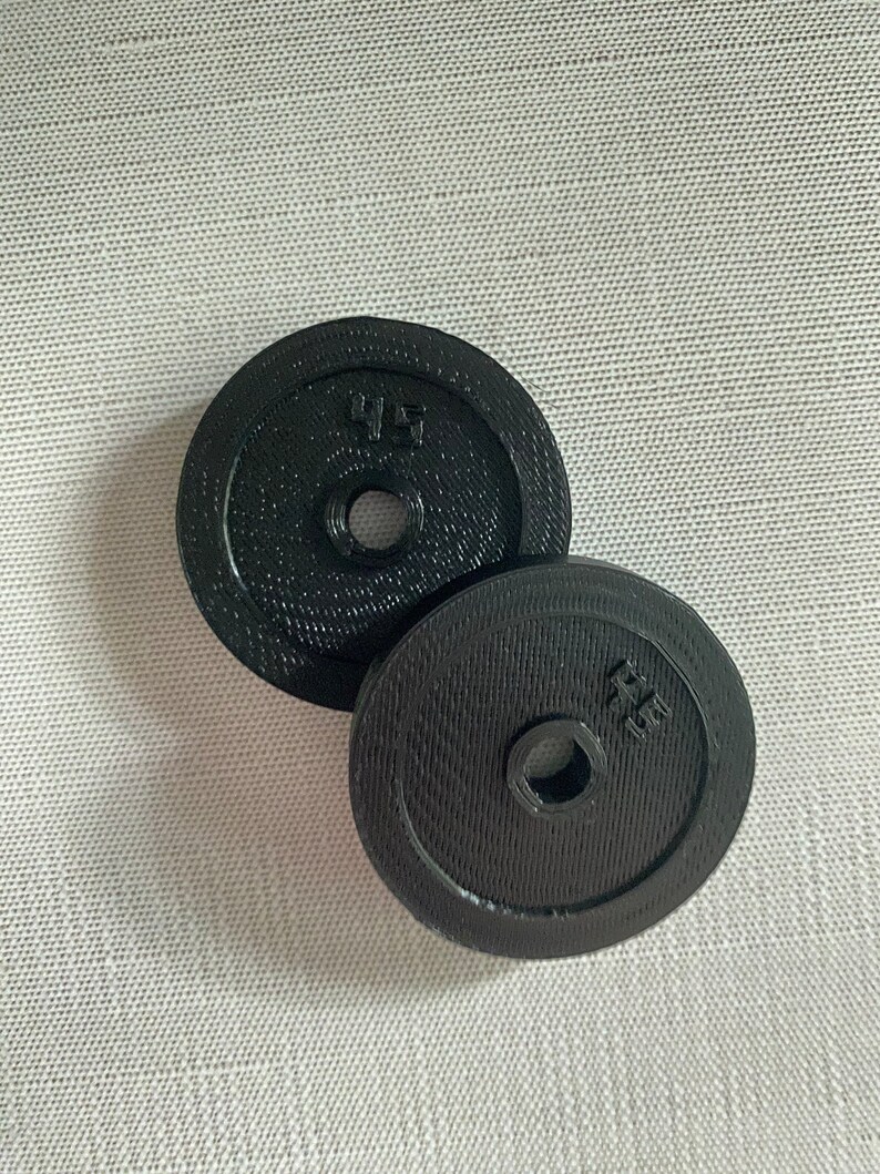 Miniature 3D Printed Desk Barbell Set: Fitness Gift - Etsy