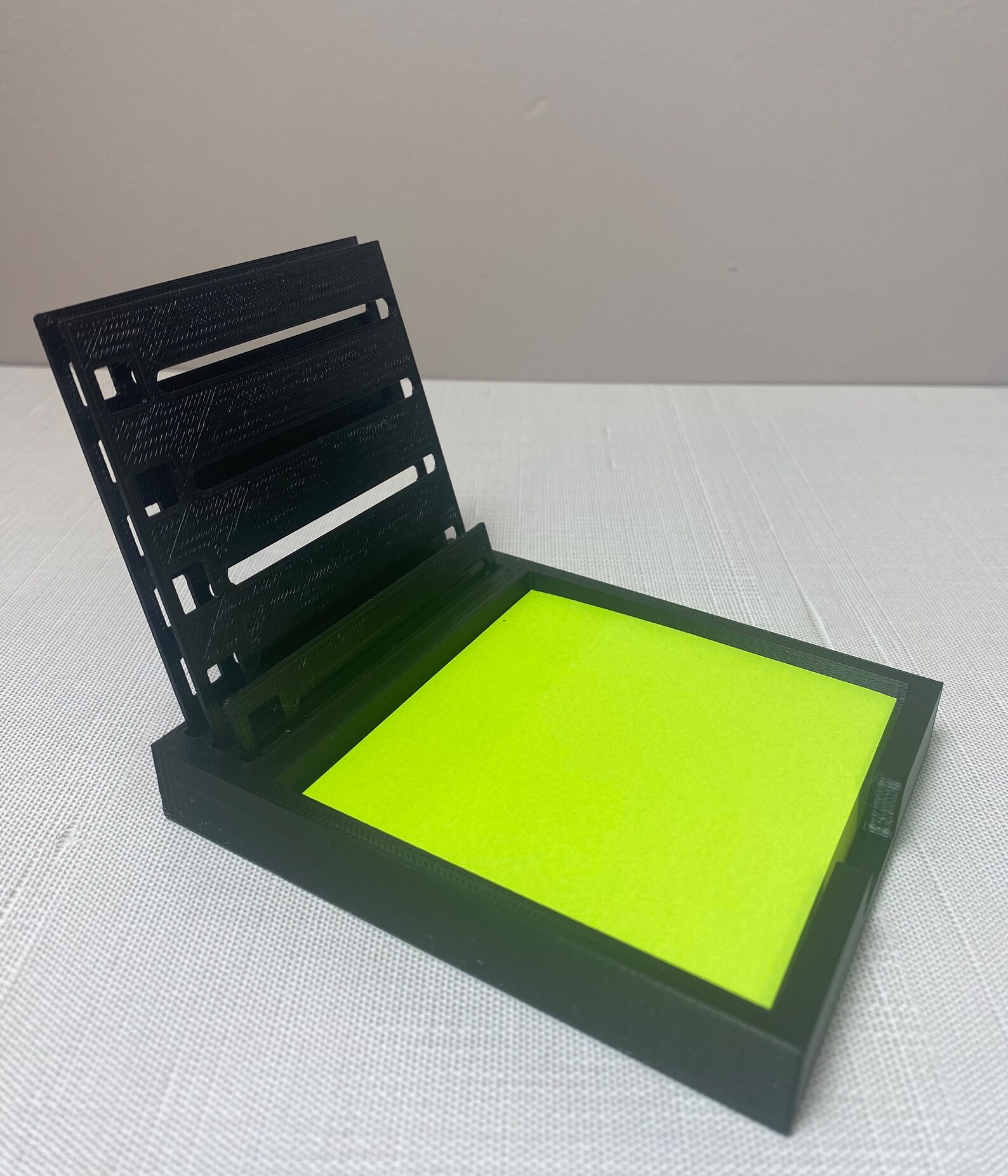 3d-printed Sticky Note Holder With Decorative Stencils – Organize Your ...