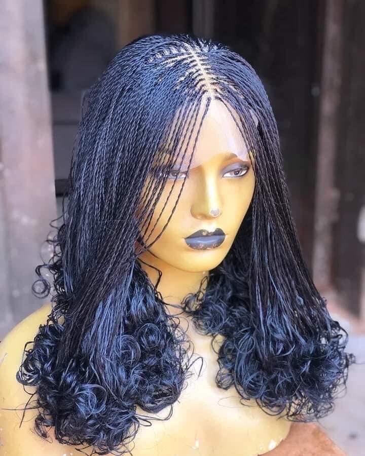 Spanish Curls Braided Wig, Braided Wigs for Black Women, Braided Wigs ...