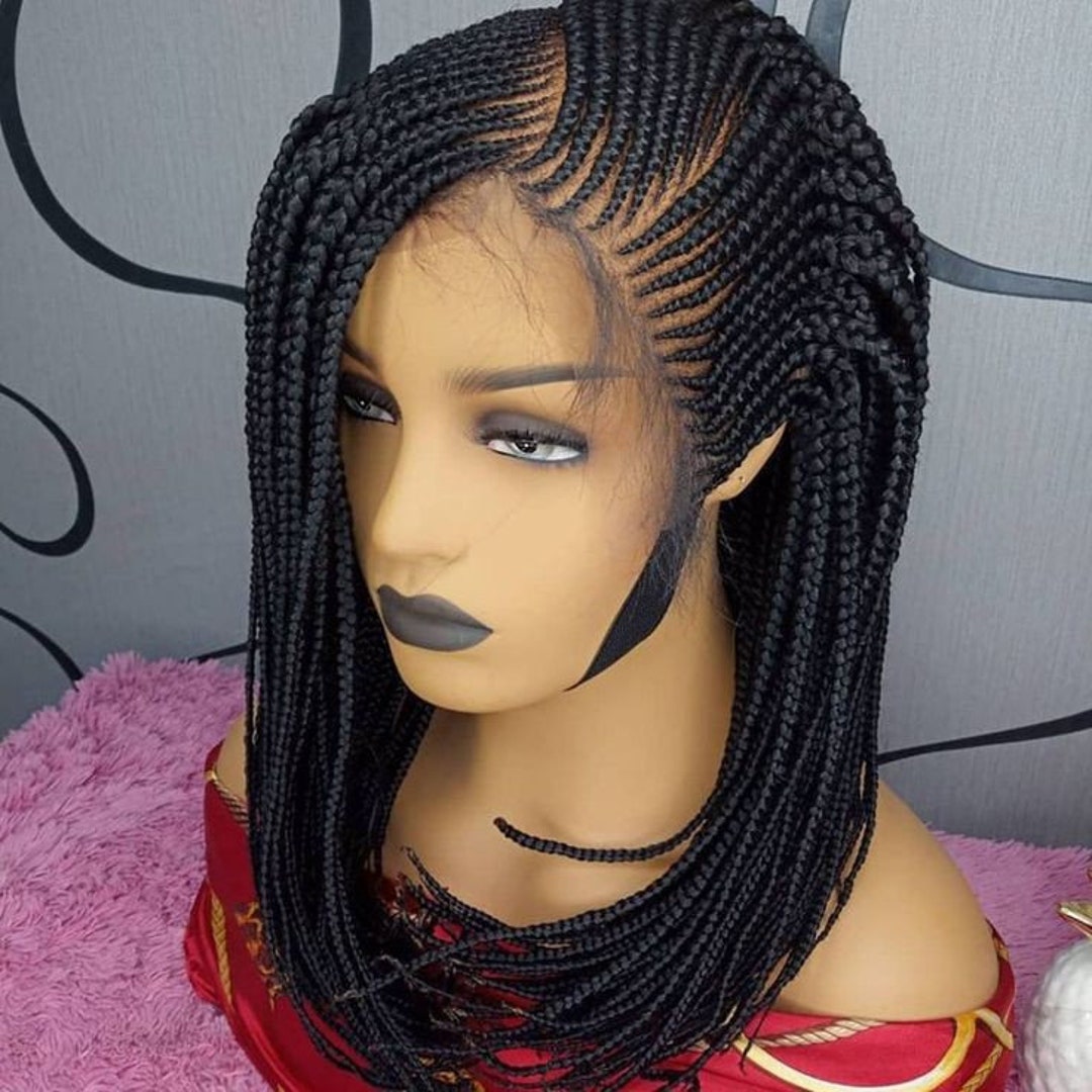 Cornrow Braided Wigs, Braided Wigs, Braided Wigs for Black Women, - Etsy