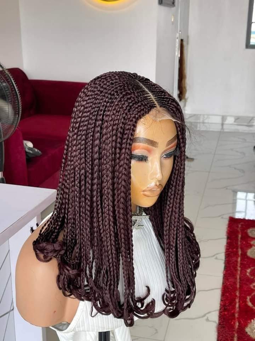 Cornrow Braided Wig, Braided Wigs, Braided Wigs for Black Women - Etsy