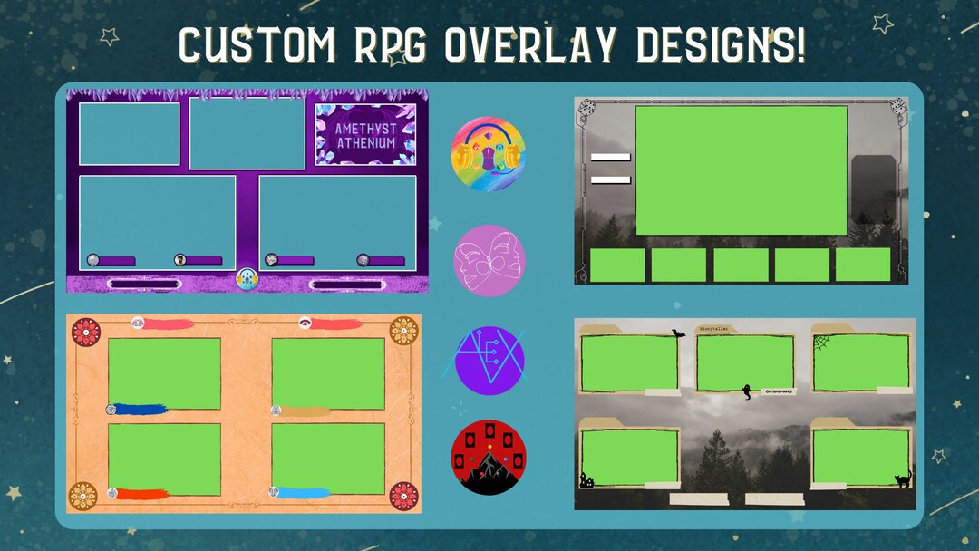 Custom Twitch TTRPG Overlay - Etsy