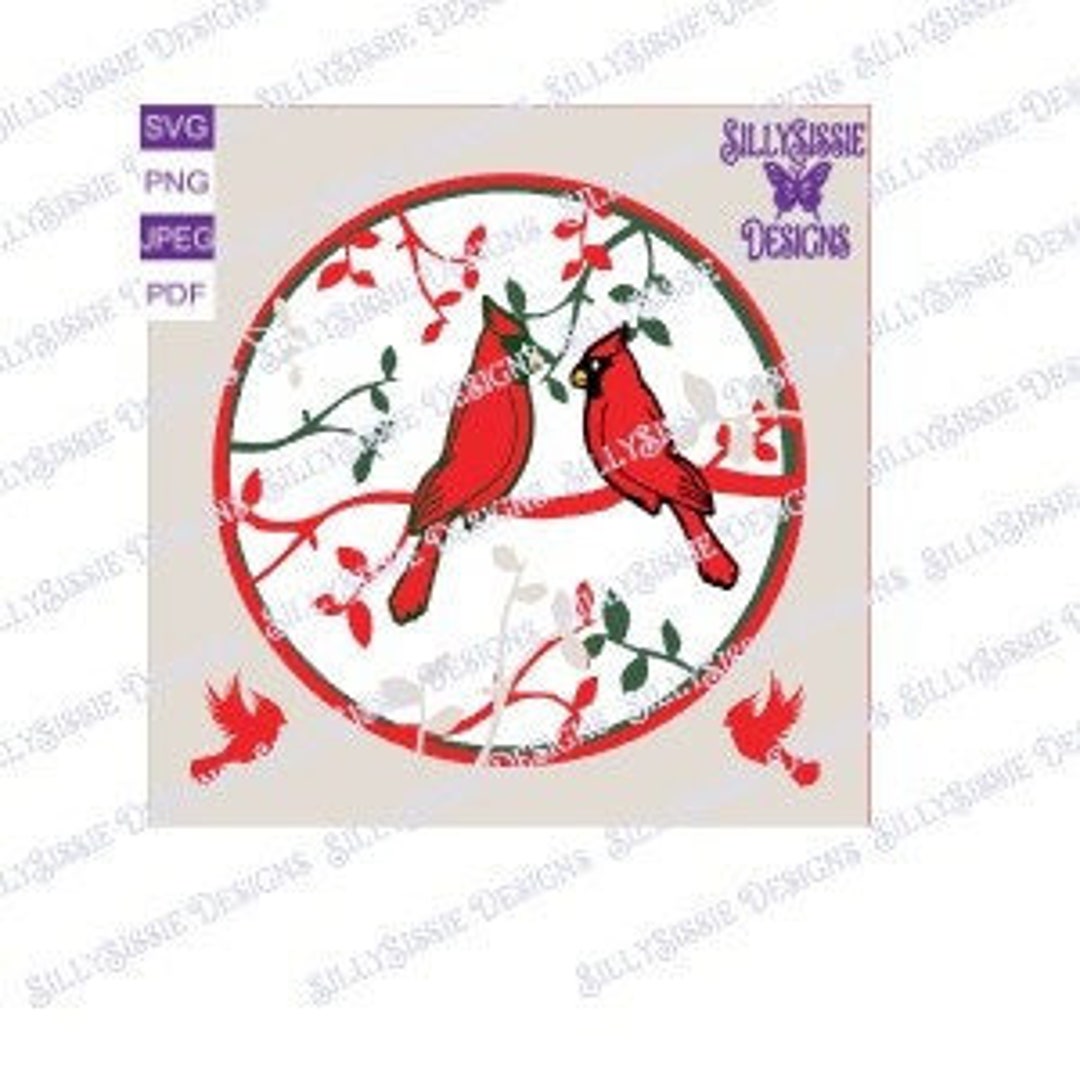 3D Light Shadow Box SVG, Cardinals, 3D Paper Cut Template, SVG Files ...