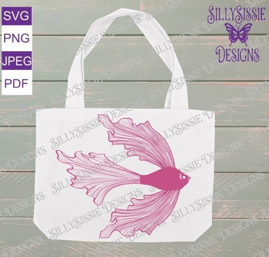Betta Fish, Fish, Beautiful Fish Pretty Fish, Svg, Svg File, Instant ...
