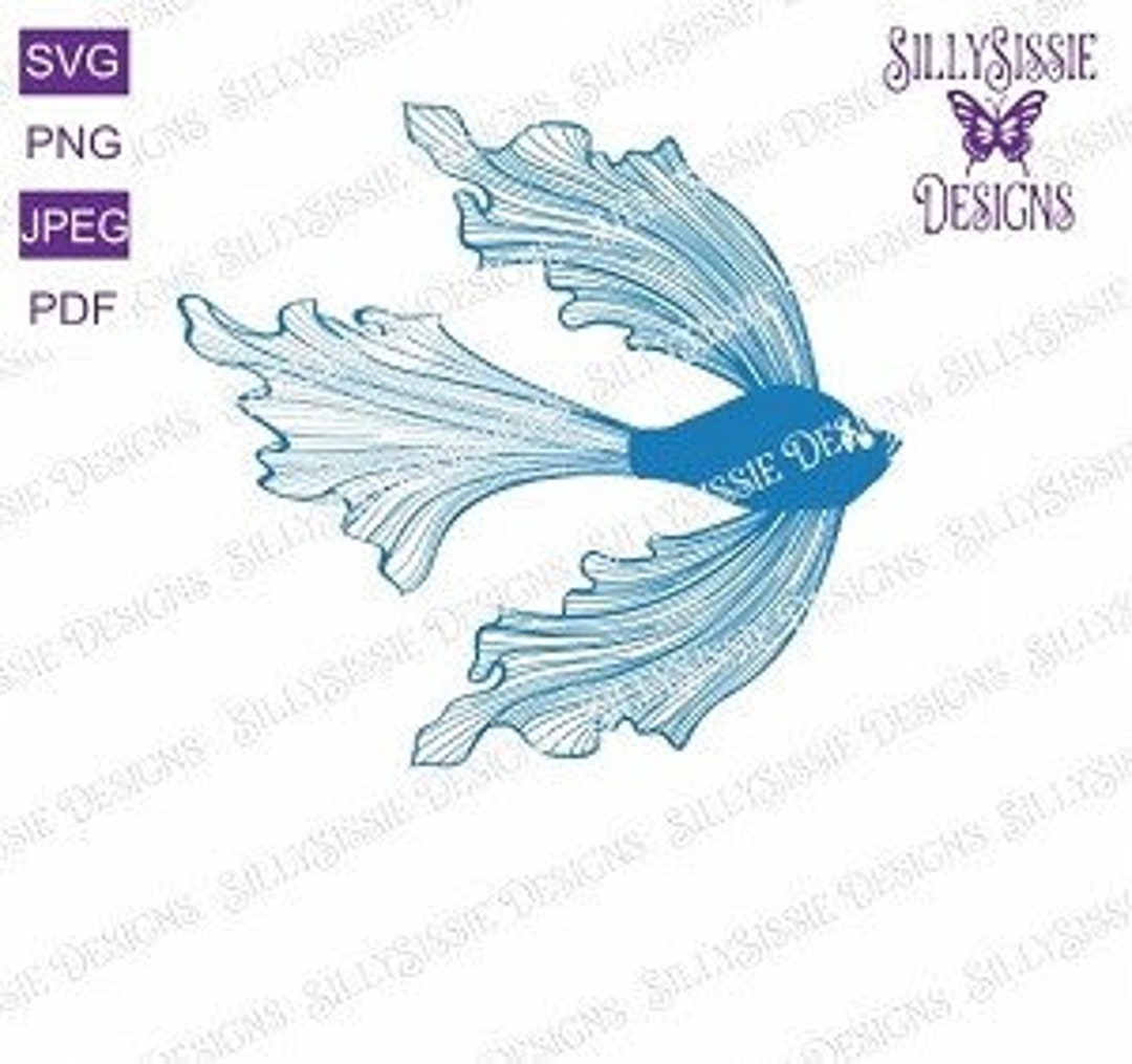 Betta Fish, Fish, Beautiful Fish Pretty Fish, Svg, Svg File, Instant ...