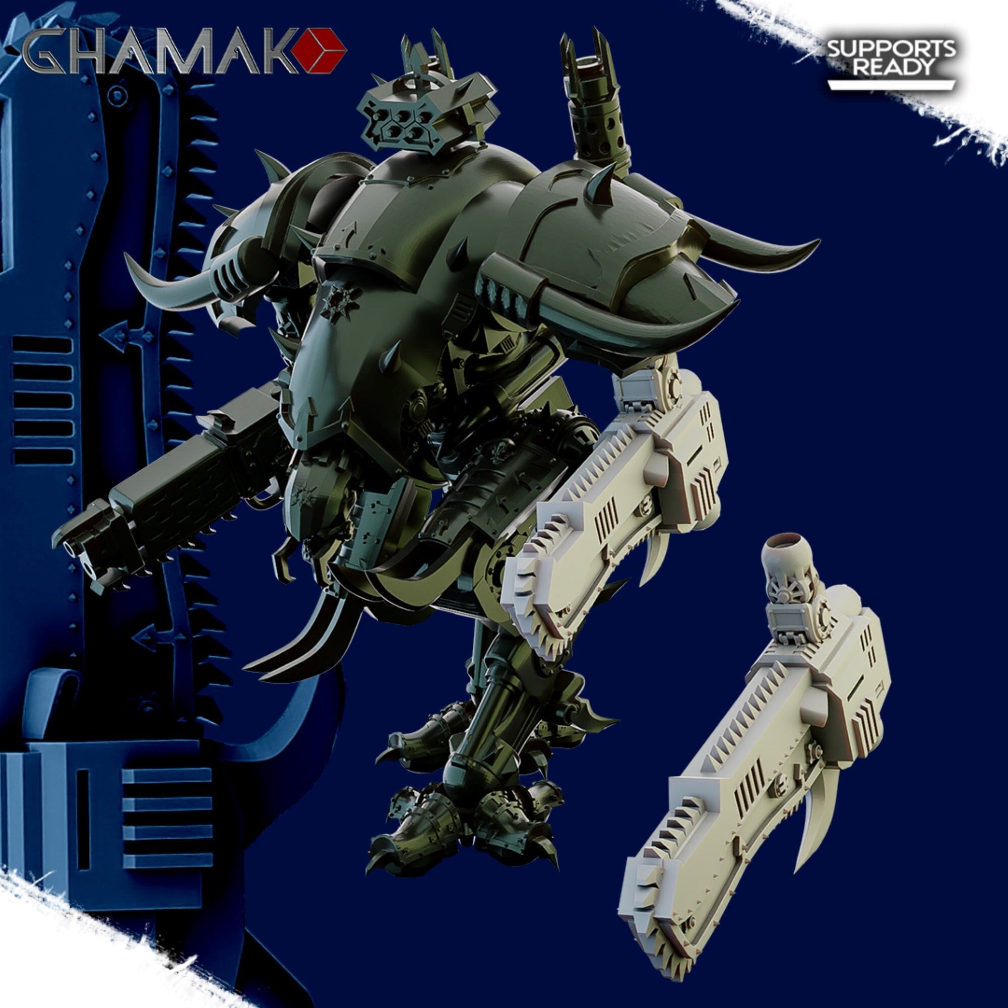 Ghamak Cursed Titans Corrupted Knight Extra Weapons - Etsy