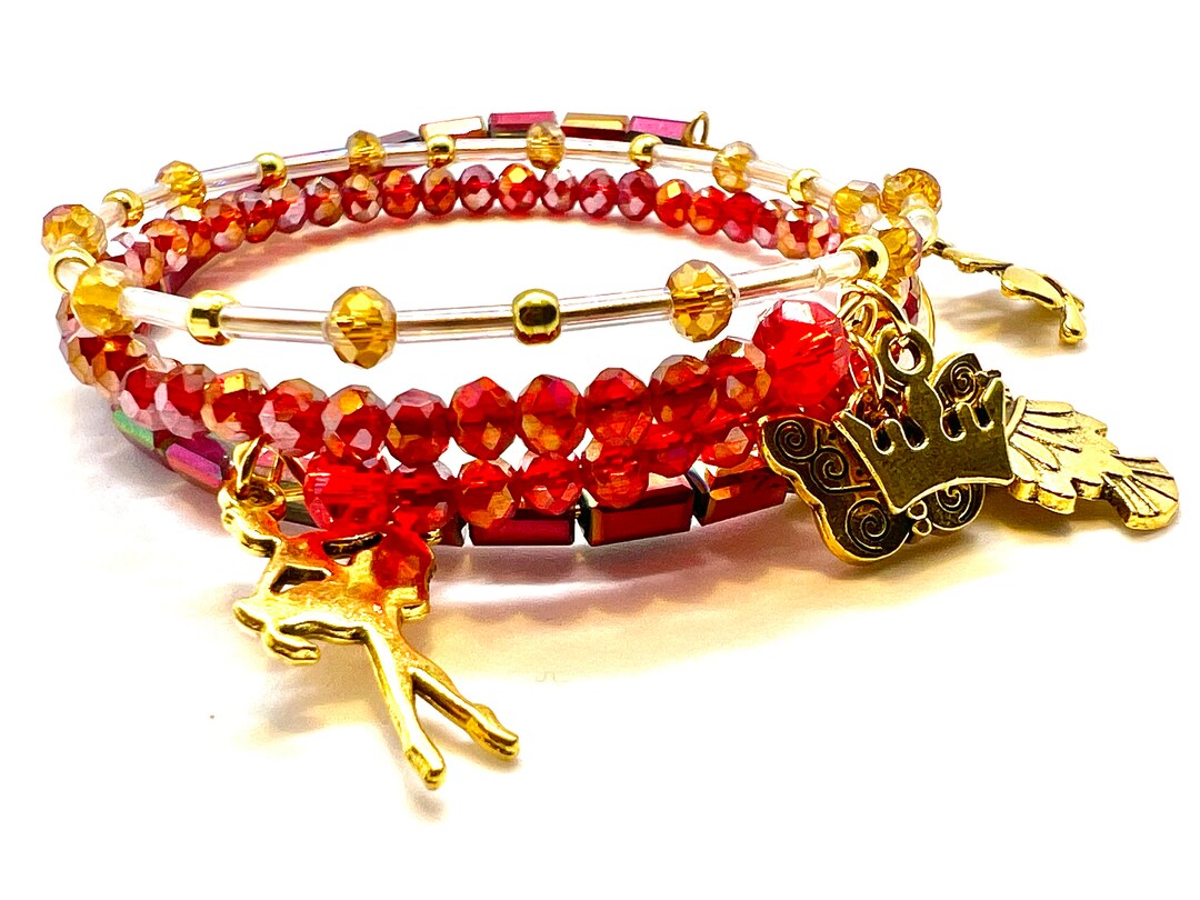 3 Bracelets; Fiery Bold Beautiful Spirited Woman; Inspire Passion ...