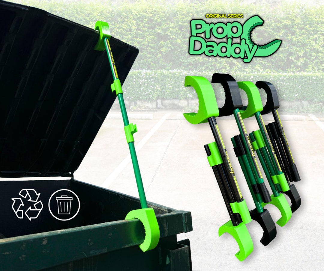 Dumpster Lid Prop: Propdaddy Trash and Recycling Dumpster Lid Propping ...