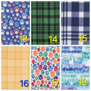 Size Medium Double Fleece Dog Snood With Elastic Drawstring and Cord ...