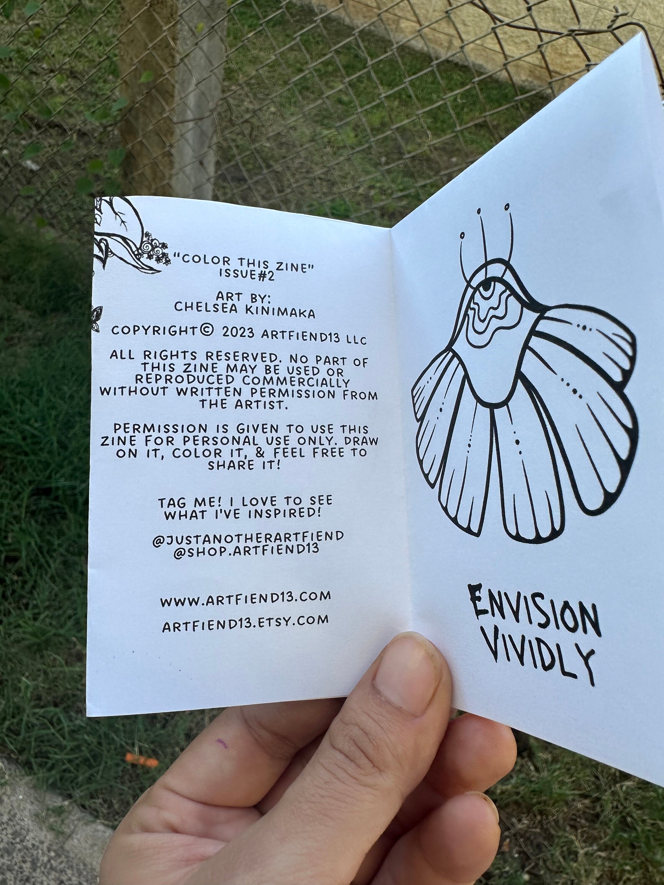 Color This Zine Issue 2 A Coloring Zine Original Art Zine - Etsy