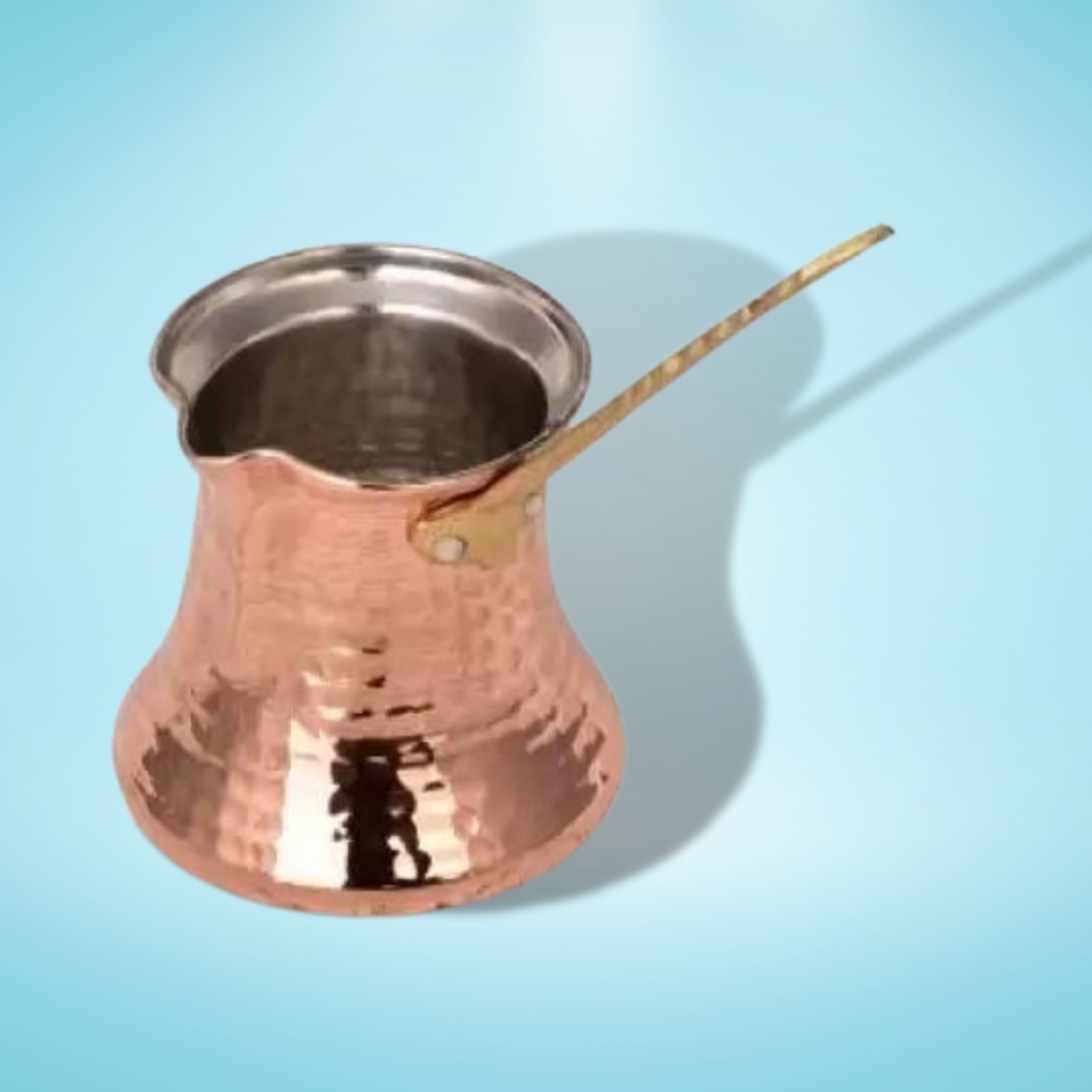 Copper Coffee Pot Cezve Exotic Views for 1-2-3-4-5-6-7 Person or Set 0. ...