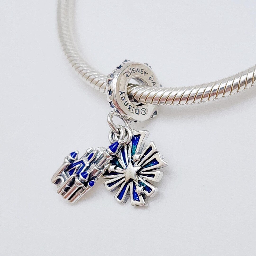 Pandora Disney Parks Castle and Fireworks Charm - Etsy