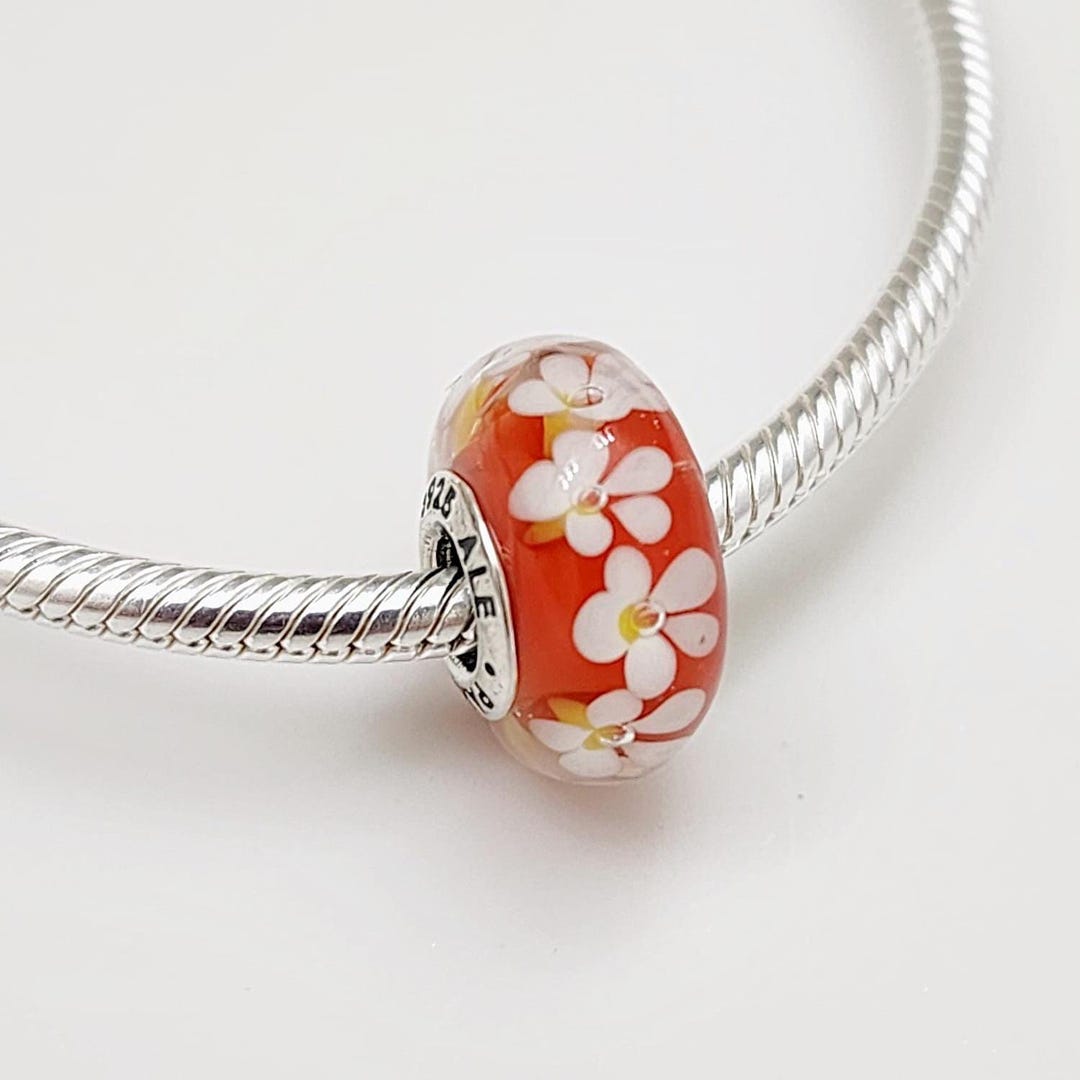 Pandora Murano Glass Tropical Flower Charm - Etsy
