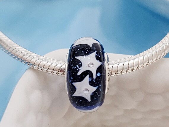 Pandora Starry Night Sky Murano Glass Charm - Gem