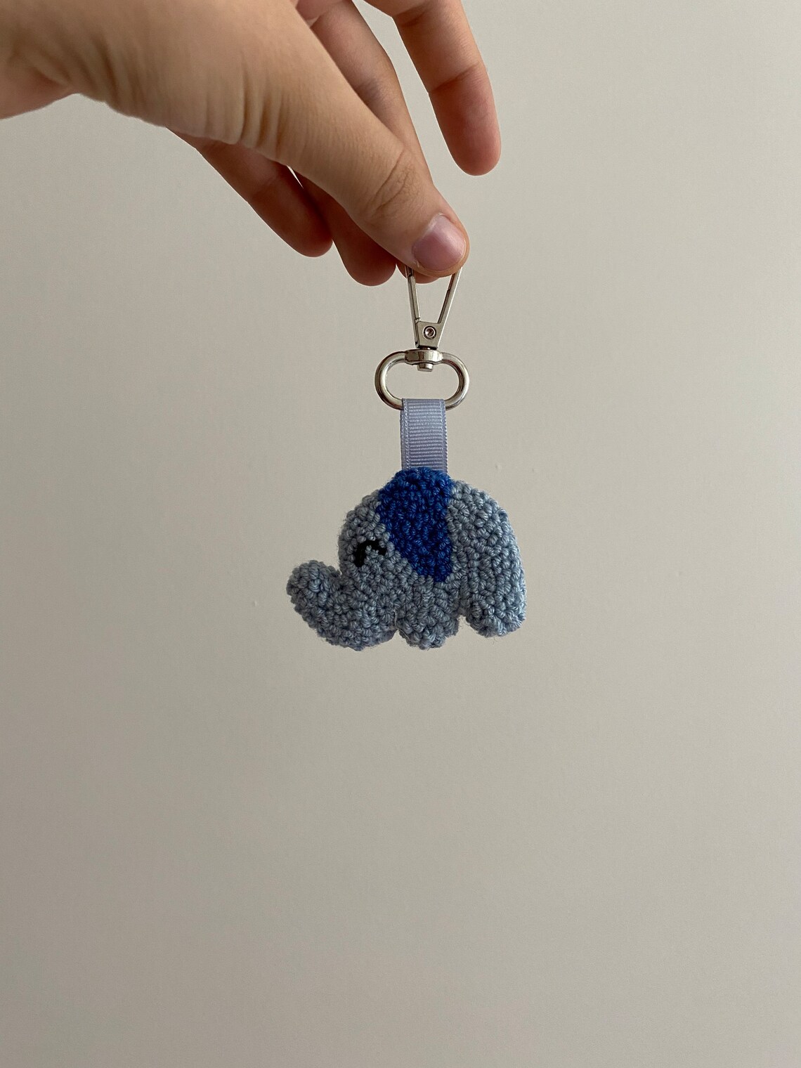 Punch Keychain Punch Needle Bag Charm Tufted Keychain Mini - Etsy