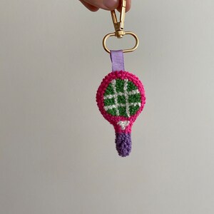 Punch Keychain Punch Needle Bag Charm Tufted Keychain Mini - Etsy