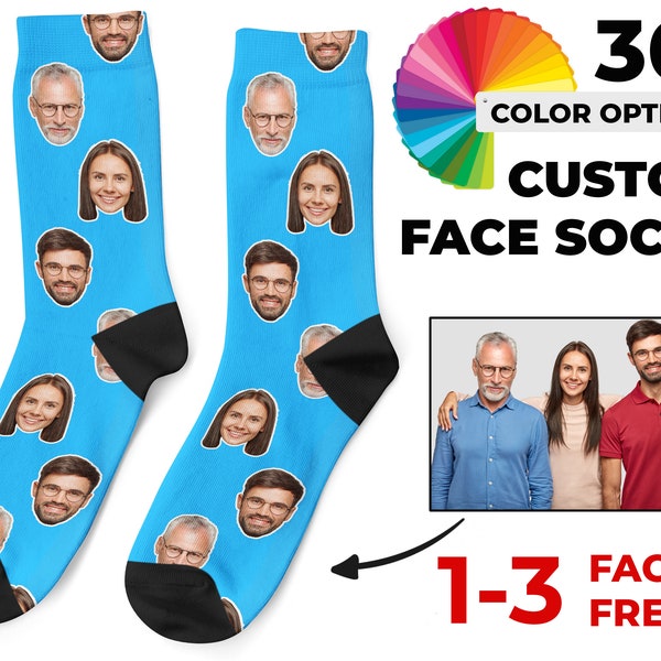 CUSTOM FACE SOCKS - Etsy