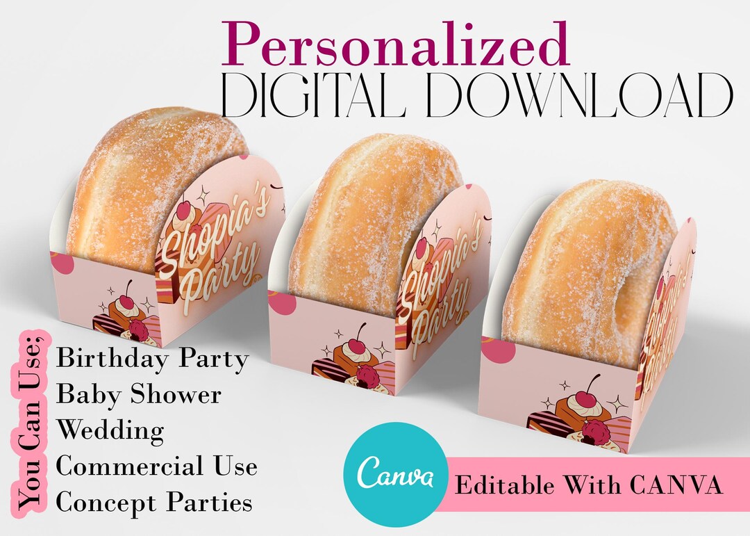 Editable and Personalized Party Box Template, Birthday Party Box ...