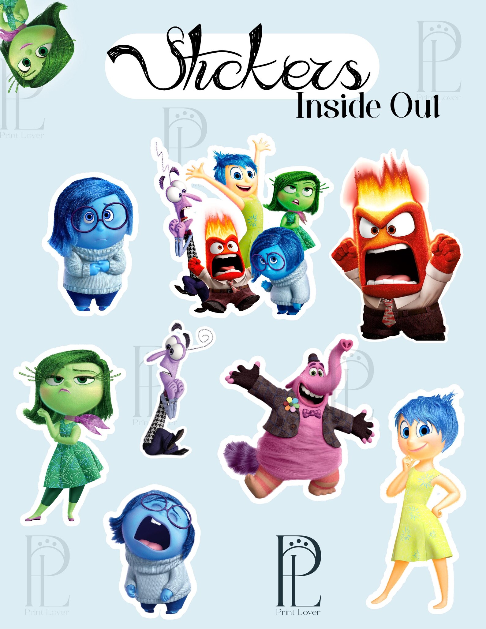 Inside Out Png, Inside Out Sticker, High Quality Cricut Sticker Instant ...