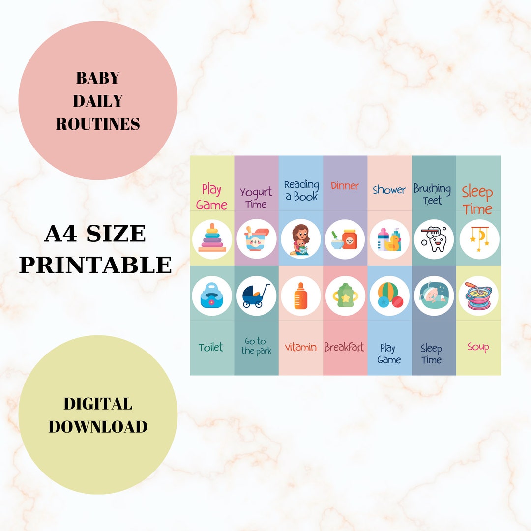 Digital Kids Daily Routine Planner , Routine Planner , Digital Print ...