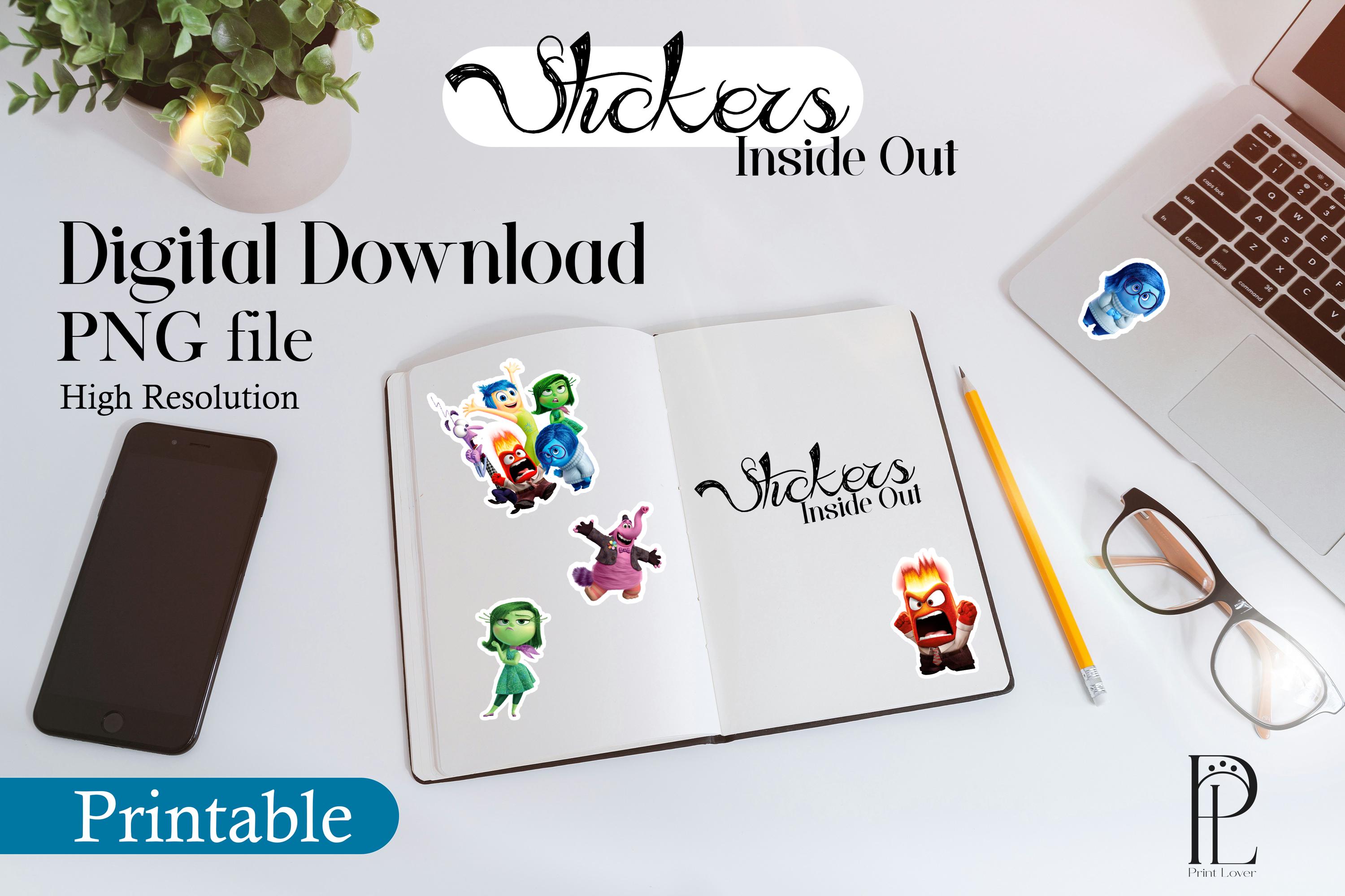 Inside Out Png, Inside Out Sticker, High Quality Cricut Sticker Instant ...