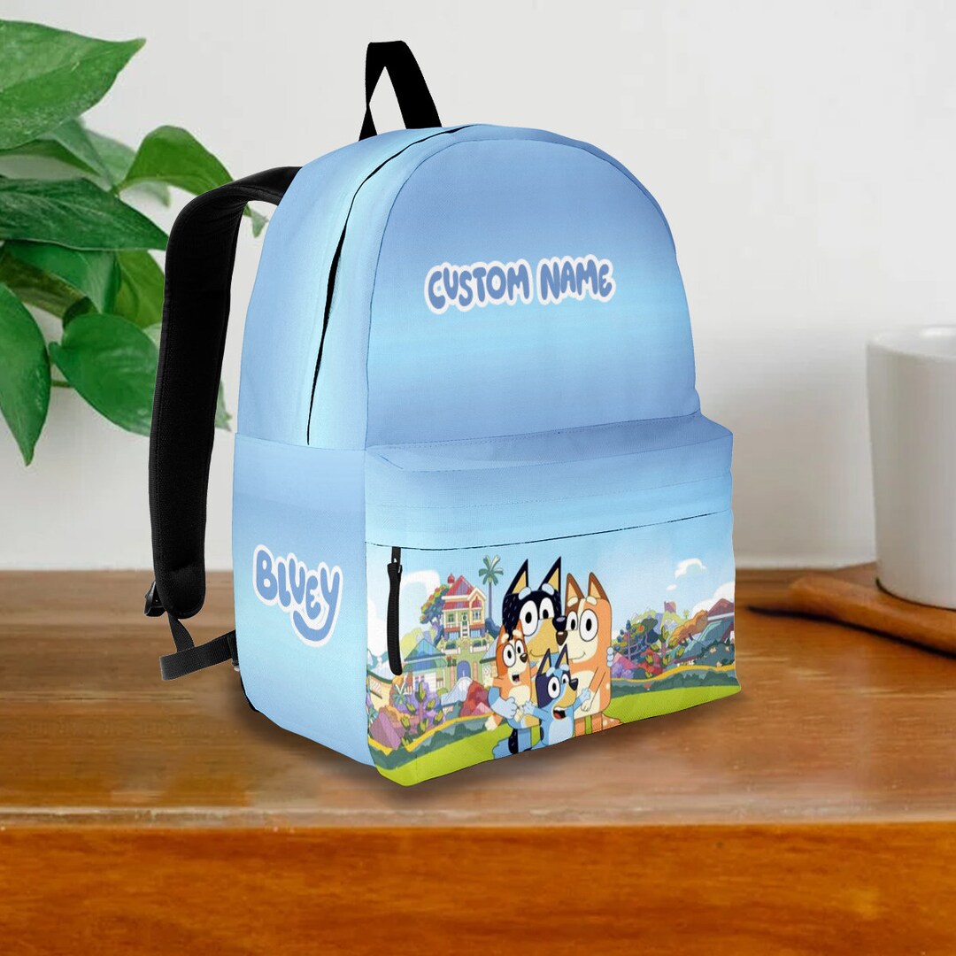 Bluey Family Backpack, Bluey Back to School Bag, Bluey Backpack, Custom ...
