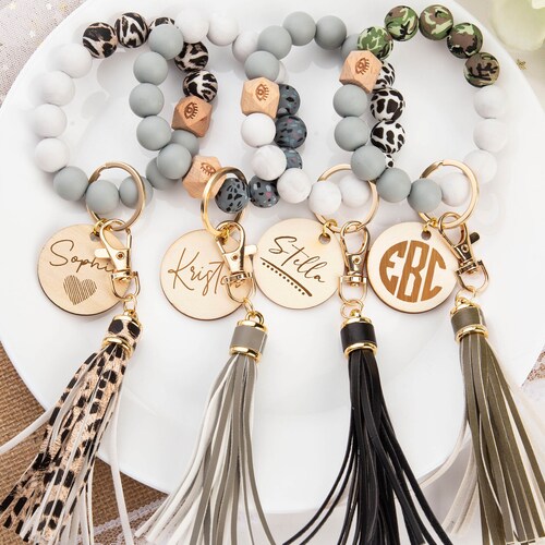 Bangle Keychain Bracelet Key Chain Wristlet Keyring - Etsy