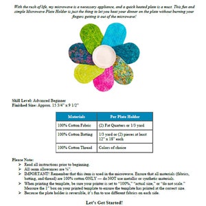 Microwave Plate Holder (pattern) - Etsy