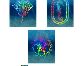 Tribal Ocean Art - Etsy