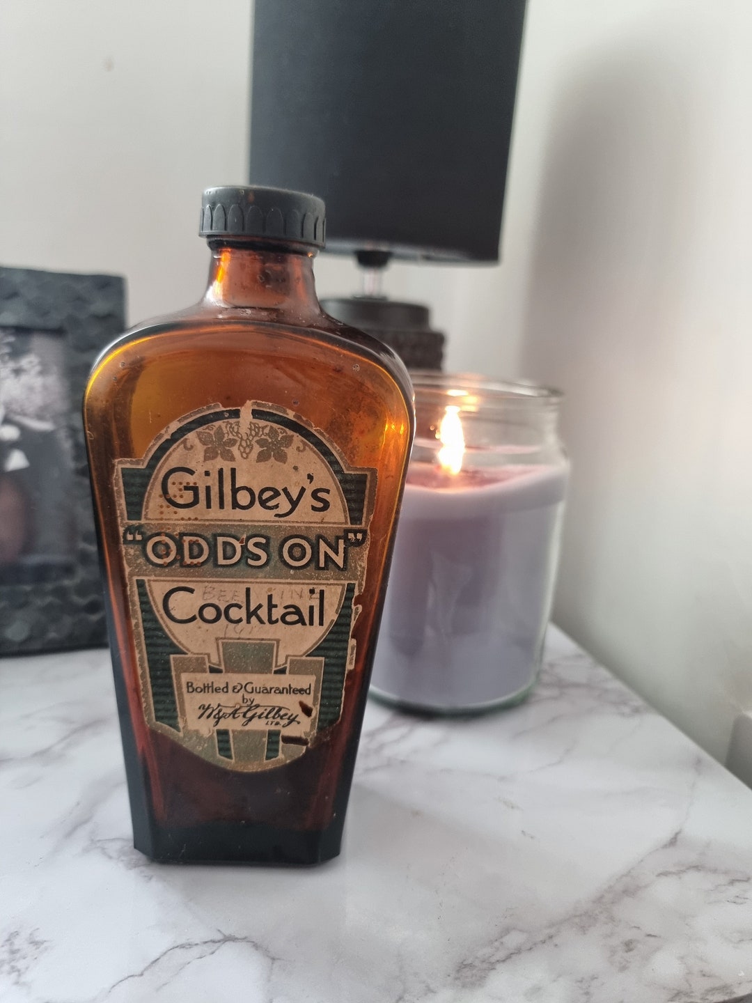 1950s Vintage Gilbeys Odds on Wine Cocktail Bottle With Original Label ...