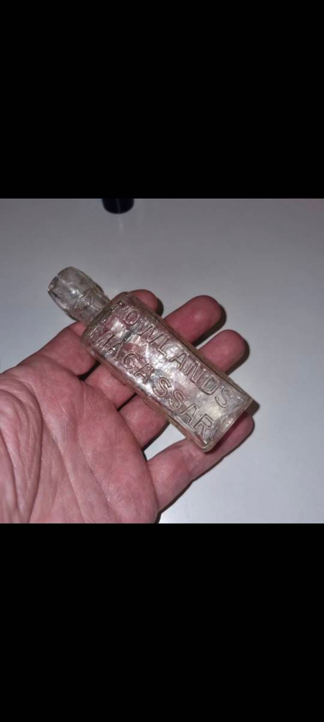 Original Rowlands Macassar Oil Antique Victorian Glass Bottle - Etsy ...