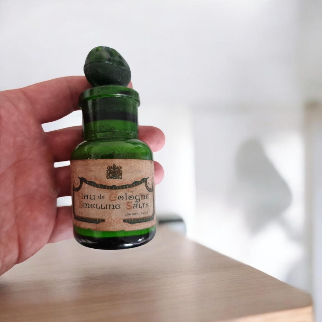 Scarce Eau De Colonge Antique Smelling Salts Bottle With Original Label ...