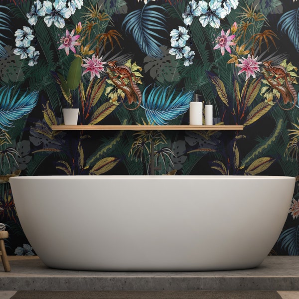 Botanical Wallpaper - Etsy