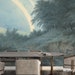 Blue Scenic Landscape Wallpaper, Blue Moody Mural, Sky at Night ...