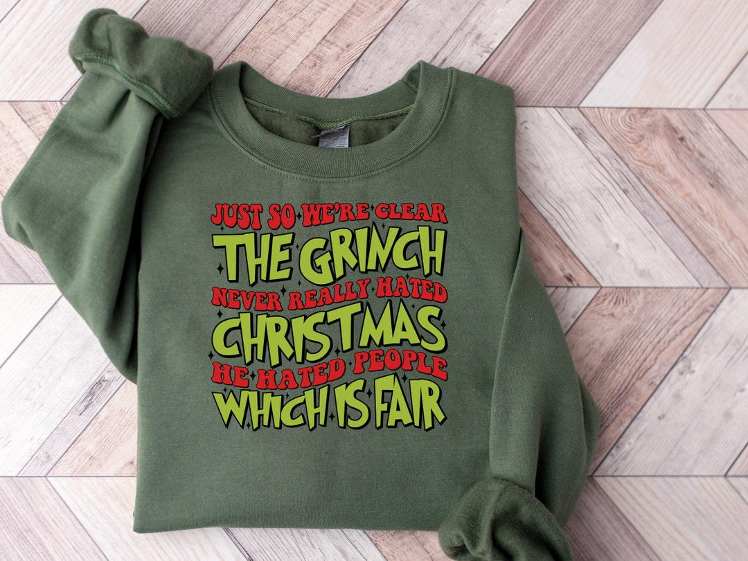 Grinch Scissor Throat Punch I Win Shirt N10, Funny Christmas Grinch ...