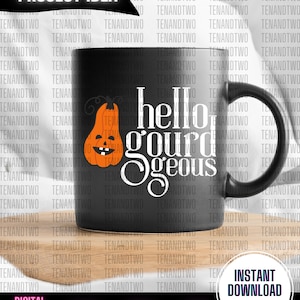Hello Gourd-geous Svg, Hello Gorgeous Svg, Fall Designs, Halloween Svg ...