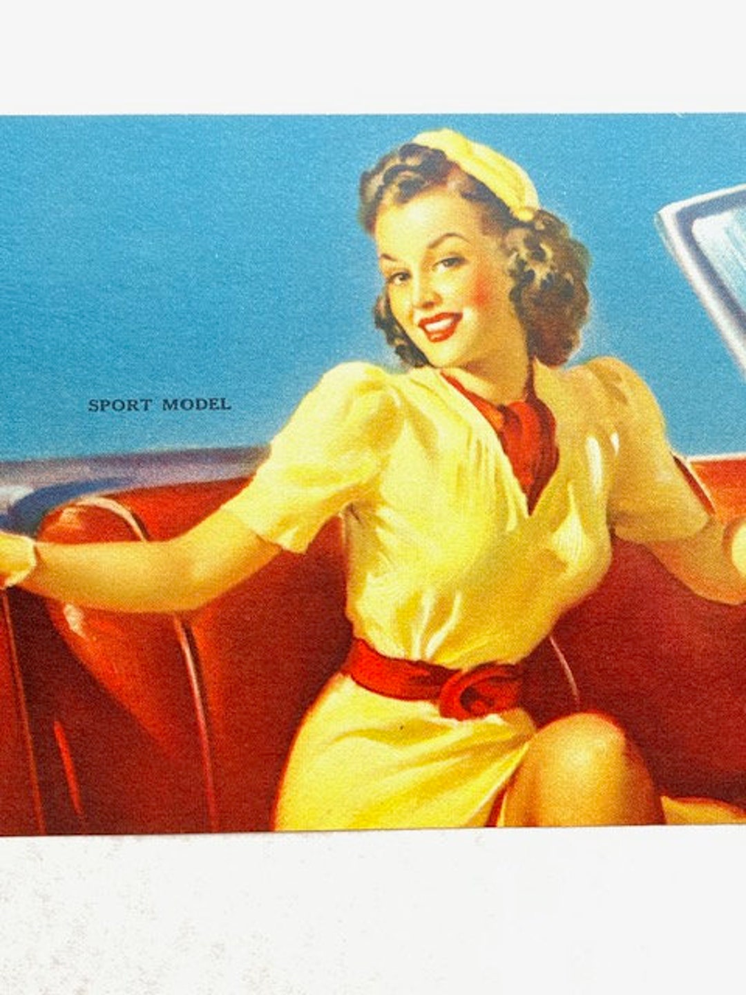 Vintage Gil Elvgren Pinup sport Model Adorable Brunette in a ...