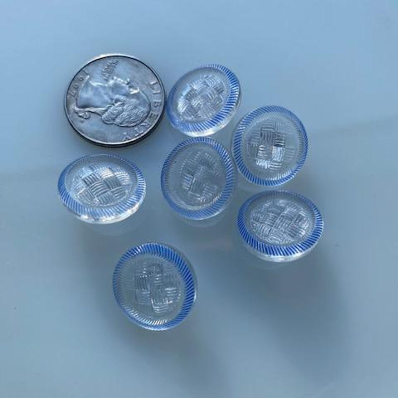 Blue Glass Buttons - Etsy