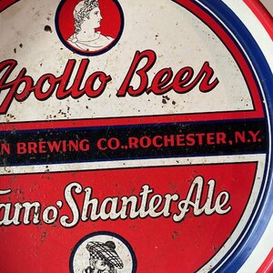 Vintage 1930s APOLLO BEER Tam O'shanter Ale Beer Tray Man Cave Bar Back ...