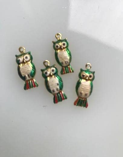Vintage Colorful Enamel ANIMAL Enameled Fish Turtles Seahorses Owls ...