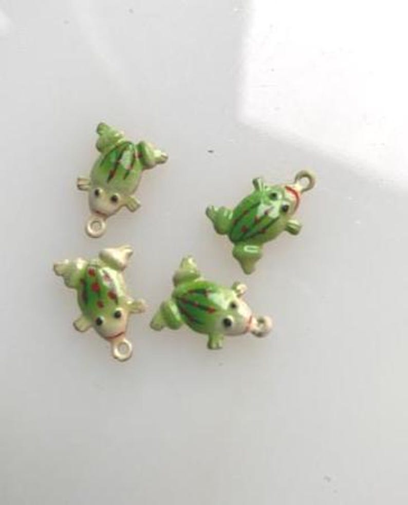 Vintage Colorful Enamel ANIMAL Enameled Fish Turtles Seahorses Owls ...