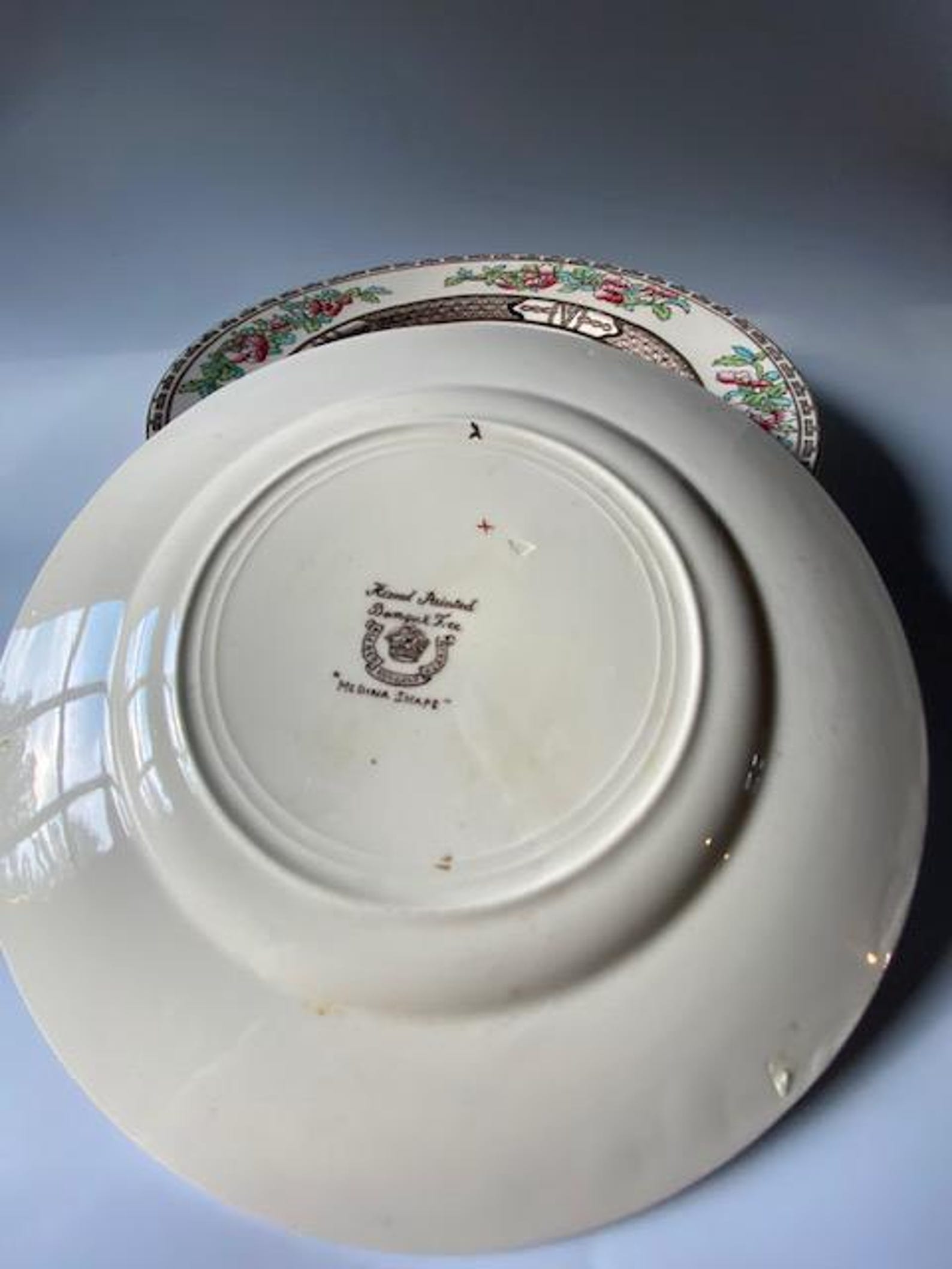 Set of 7 Antique BENGAL TREE Alfred Meakin 7.5 Luncheon Plates Made in ...