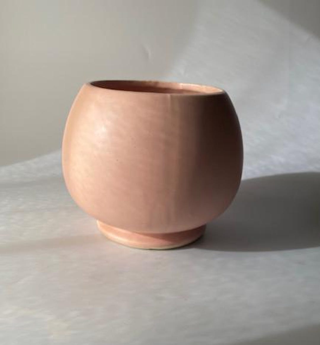 Vintage Midcentury Mccoy Peach VASE Planter - Etsy