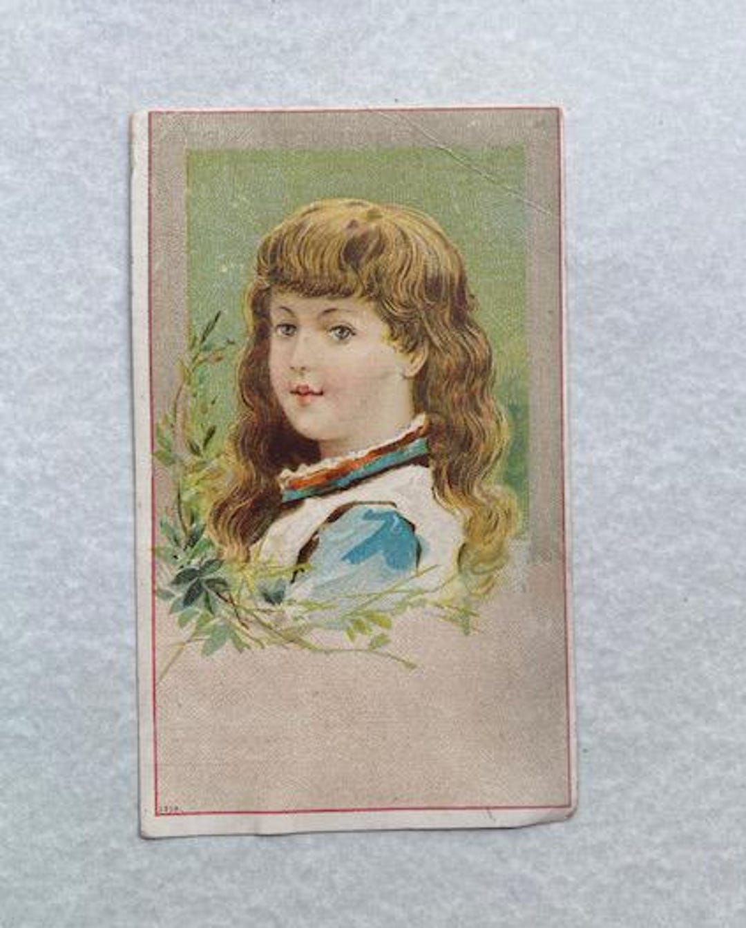Vintage Victorian Edwardian Trade Card Girl Ad for Madam Reith's Troupe ...