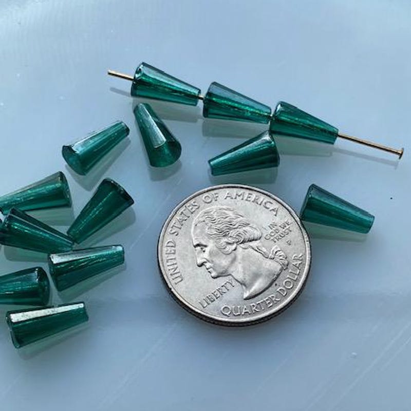 Glass Cone Beads - Etsy