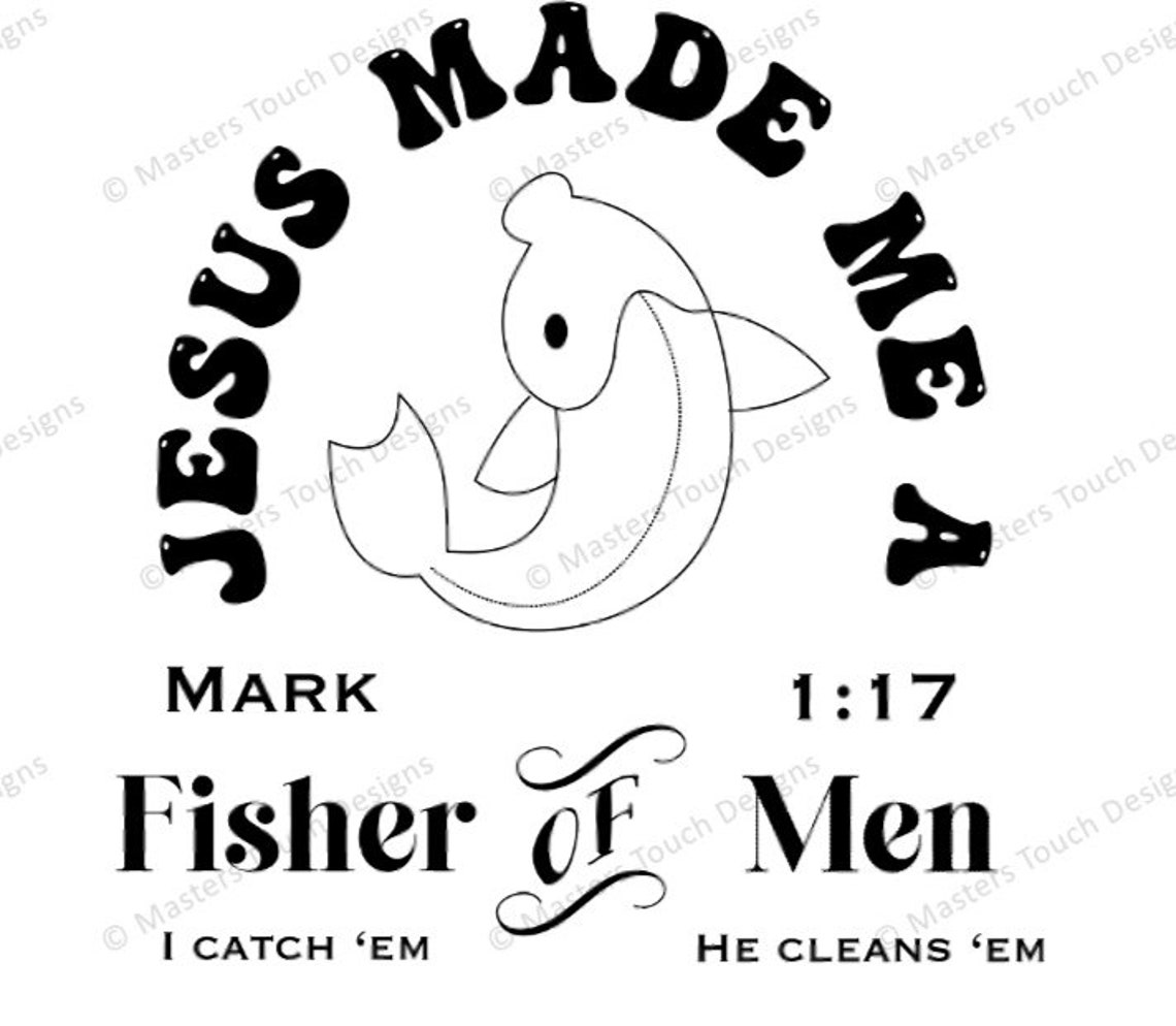 Fishers of Men Svg Png | Scripture Clipart | Christian Svg | Jesus Svg ...
